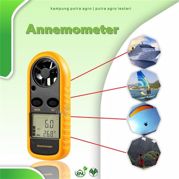 Anemometer Digital - Alat Mengukur Kecepatan Angin